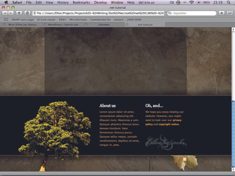 Design the perfect footer in Photoshop | Creative Bloq