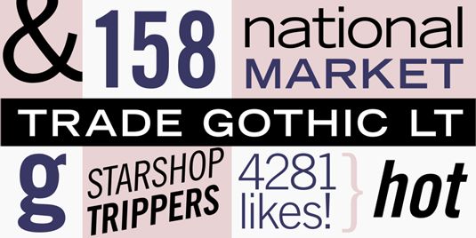 Font of the day: Trade Gothic | Creative Bloq