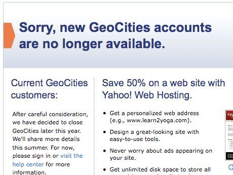 GeoCities closes: fond memories of free sites and terrible web design ...