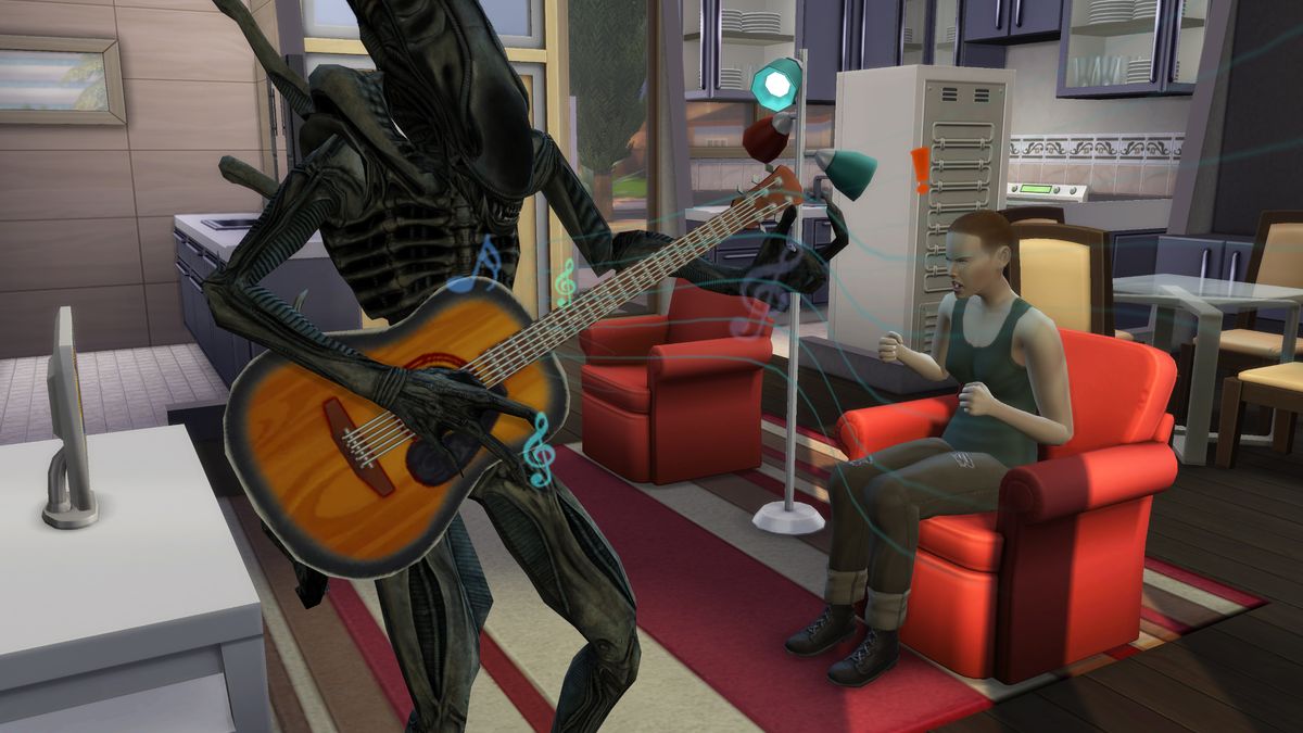 I put a xenomorph in a house with Ripley in The Sims 4 and it turns out ...