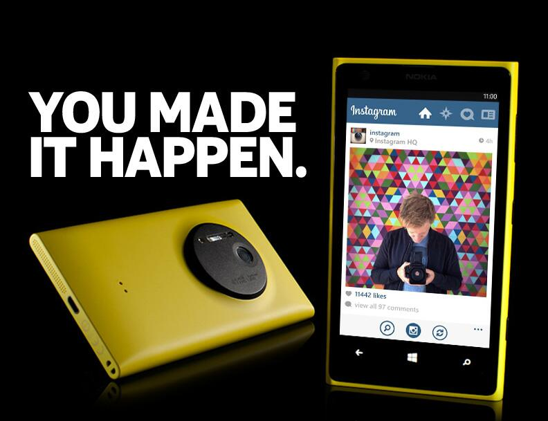 Nokia thanks users for getting Instagram on Windows Phone, teases with ...