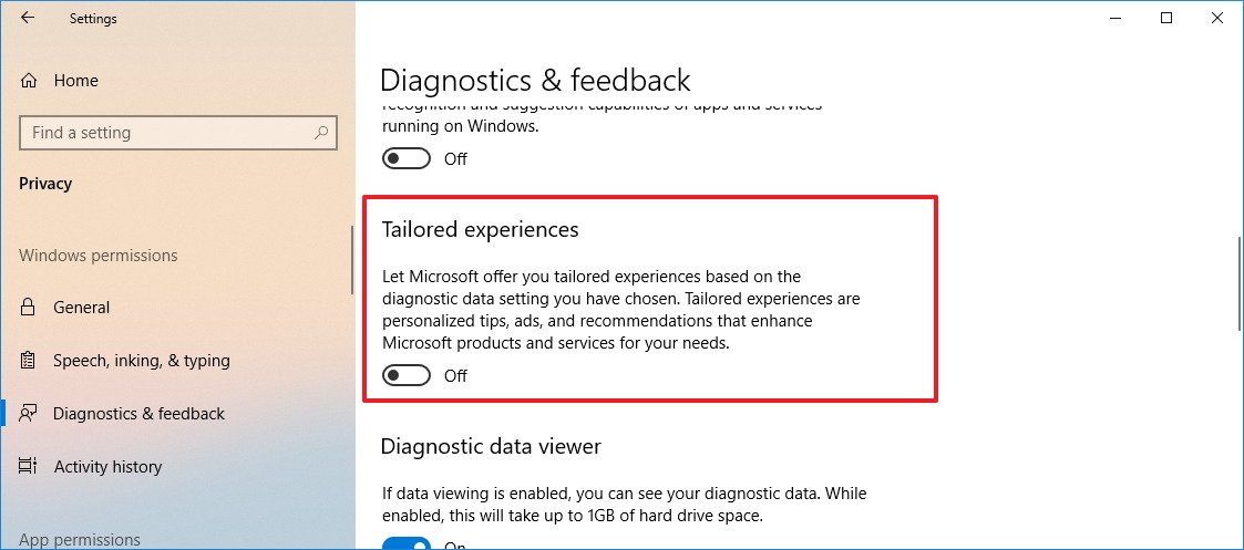 How to review and manage diagnostic data on Windows 10 April 2018 ...