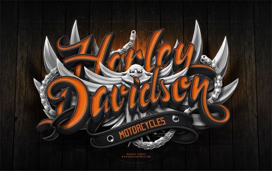 Reimagined Harley Davidson logo | Creative Bloq