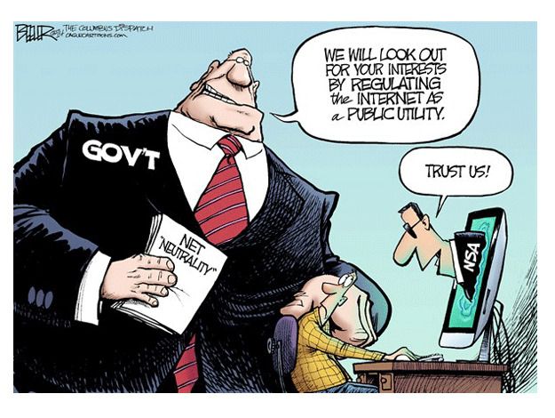 Political cartoon NSA net neutrality utility | The Week