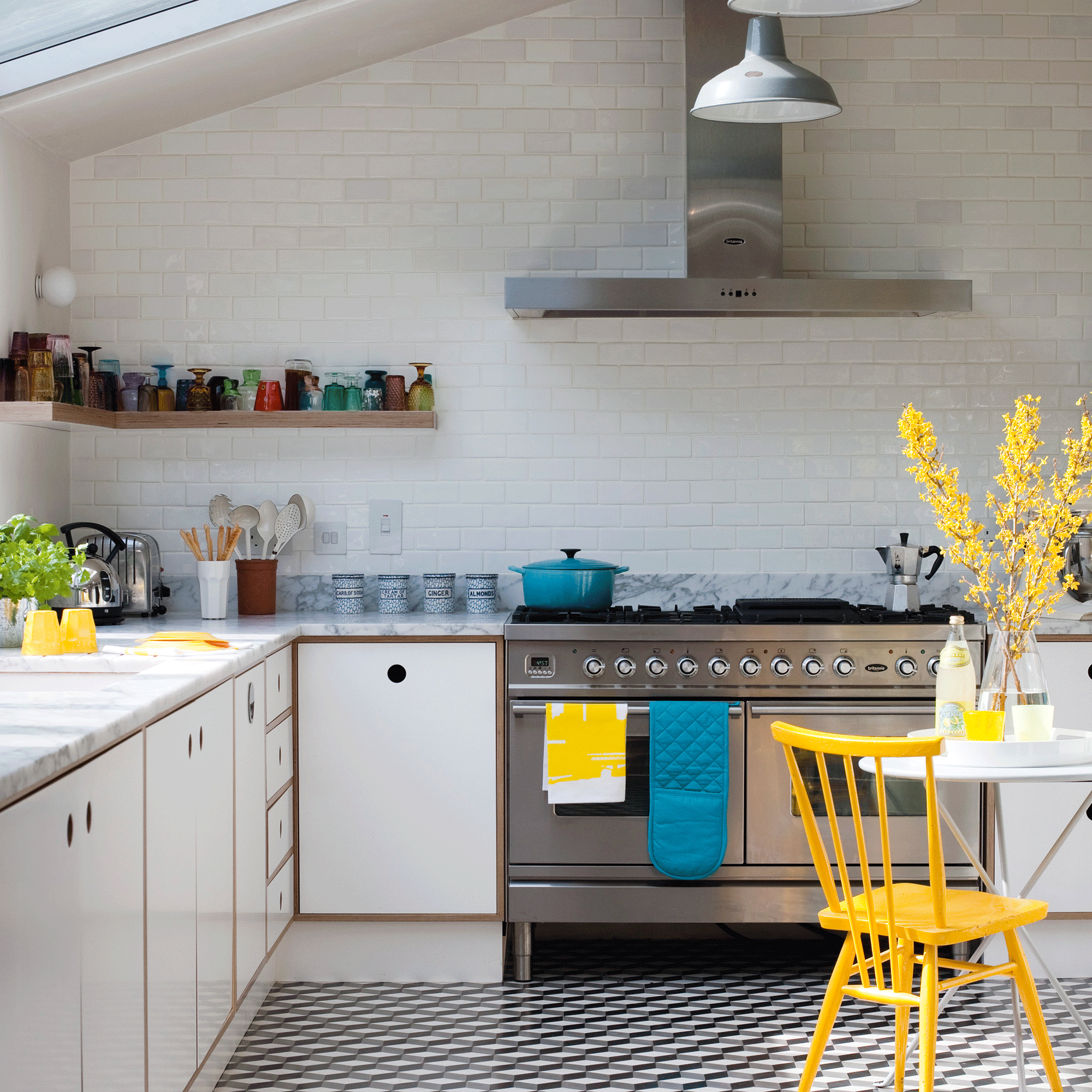 The Beckham's stainless steel kitchen is set to be big news | Ideal Home