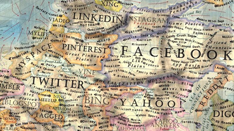 The internet reimagined as a world map | Creative Bloq