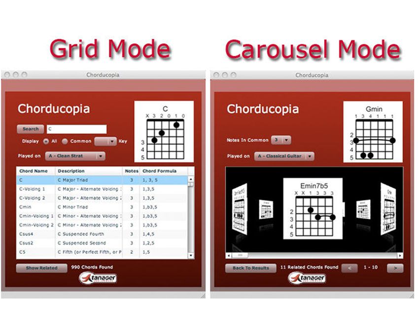 Chorducopia audible chord library software from Tanager AudioWorks ...