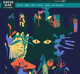 YCN Studio unveil stunning Green Man site | Creative Bloq