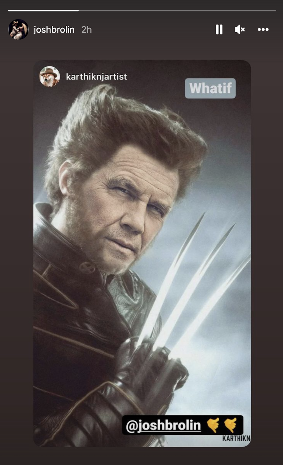 Josh Brolin Shares Fan Art Of Him As Wolverine And It’s A Vibe ...
