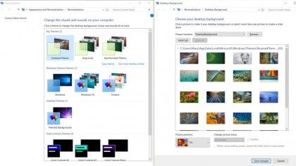Themes and old Control Panel - How to share desktop backgrounds between ...