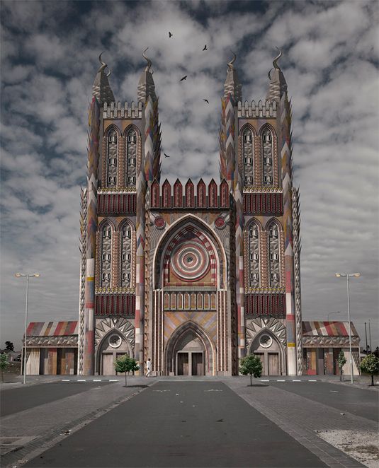 Designer visualises the sinister architecture of a post-apocalyptic ...