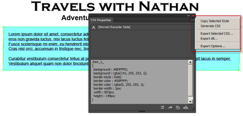 How to extract CSS from Illustrator CC | Creative Bloq