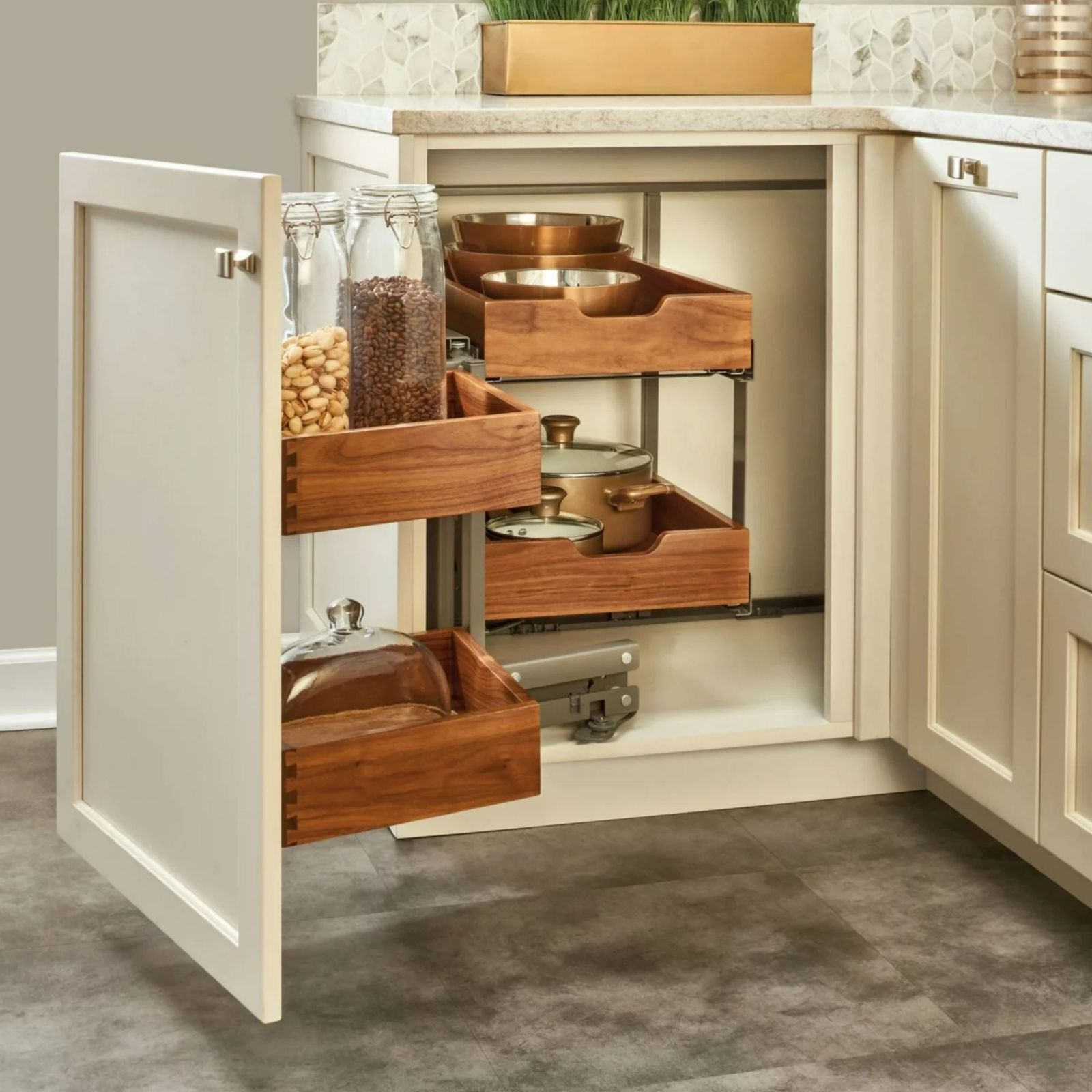 How can I make my lower kitchen cabinets more functional? | Homes and ...