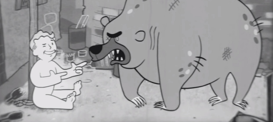 Fallout 4 Charisma video makes friends with a mutant bear | GamesRadar+