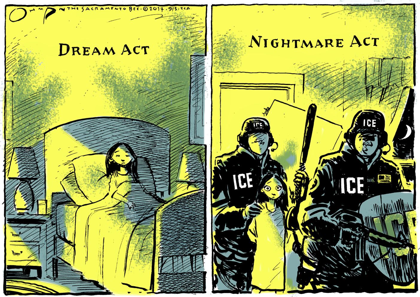 Political cartoon U.S. DACA deportations ICE | The Week