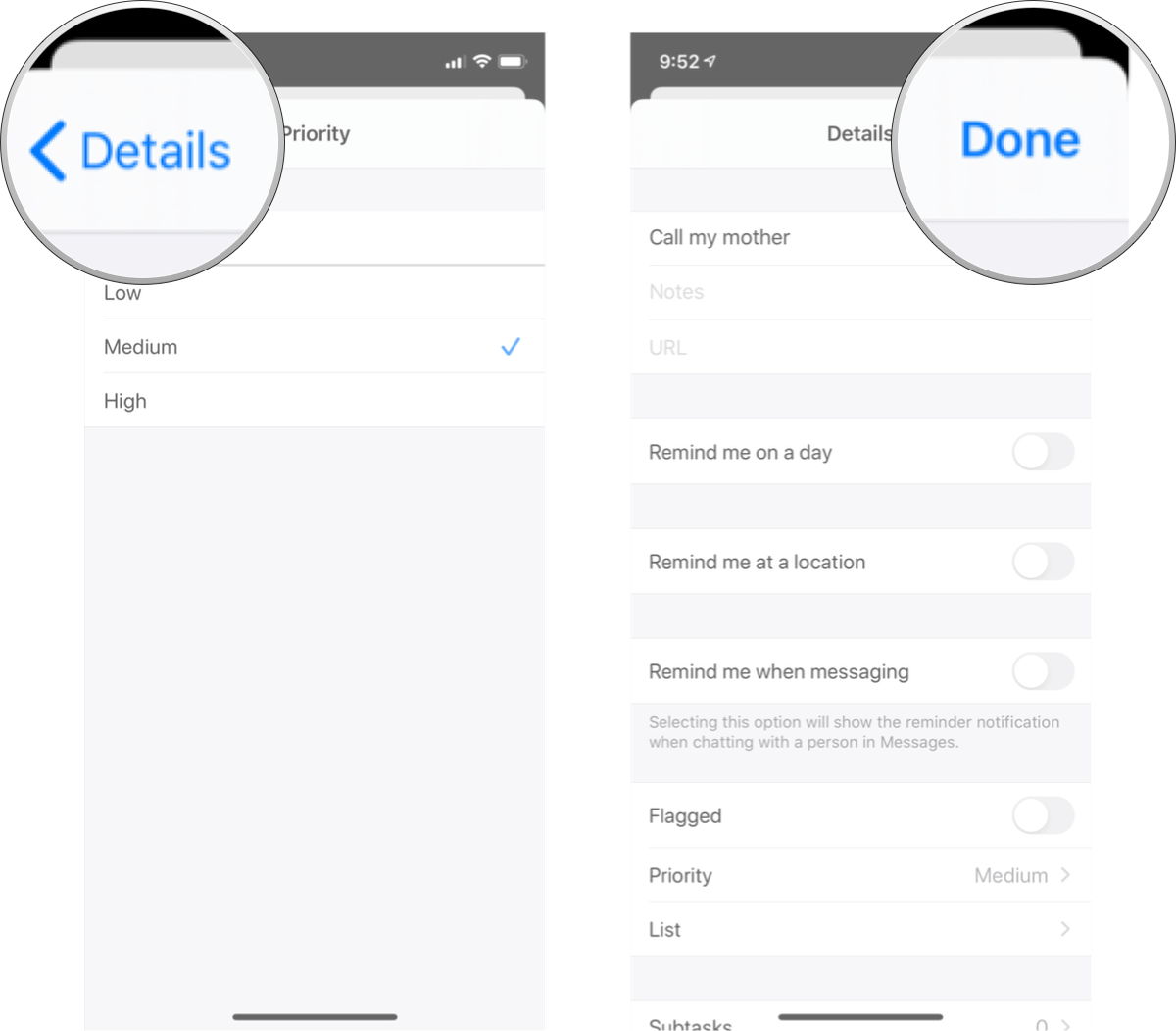 How to customize tasks in the Reminders app on iPhone and iPad | iMore