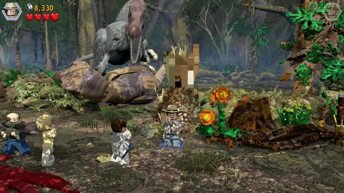 The Spinosaurus - Lego Jurassic World Minikit and Amber Fossil Brick ...