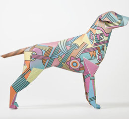Leading artists create 120 customised paper dogs | Creative Bloq