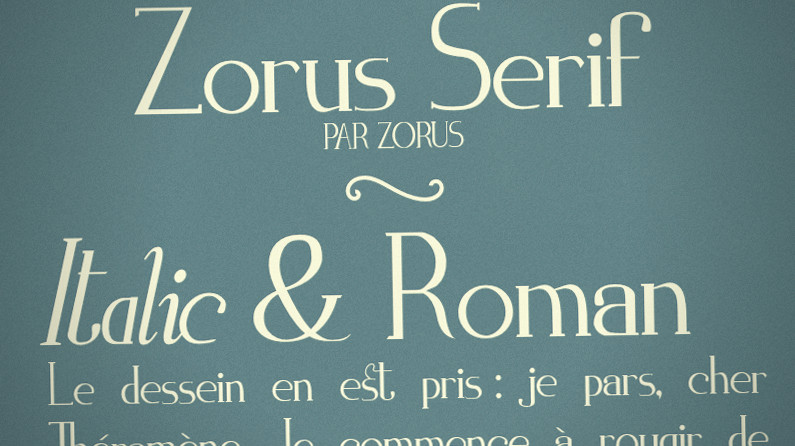 Font of the day: Zorus Serif | Creative Bloq