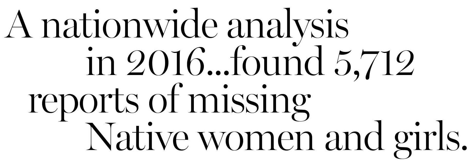 Native American Women and Girls Are Missing and Murdered at Alarmingly ...