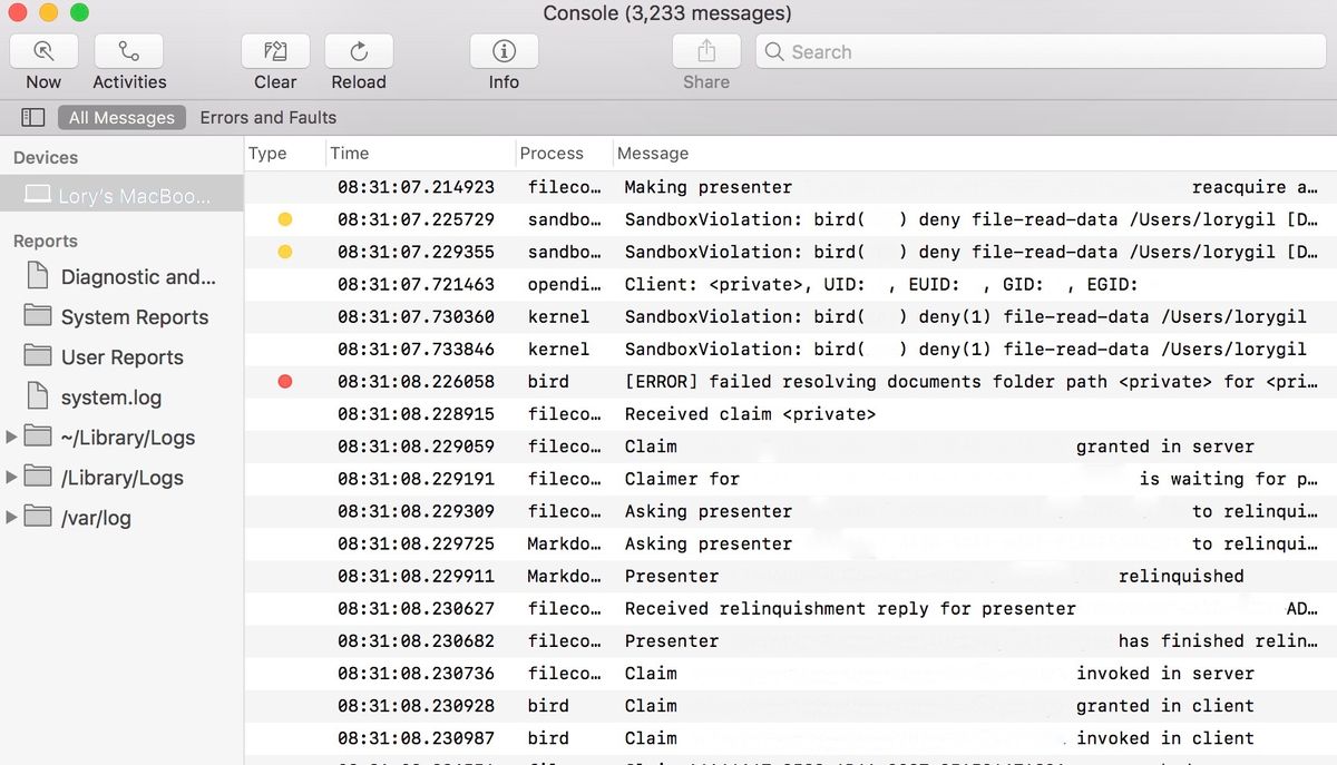 What is Console on macOS Sierra and why should you care? | iMore