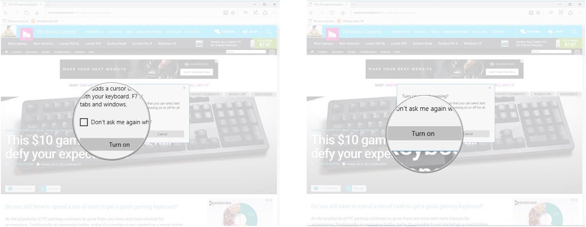 How to use Caret Browsing in Edge for Windows 10 | Windows Central