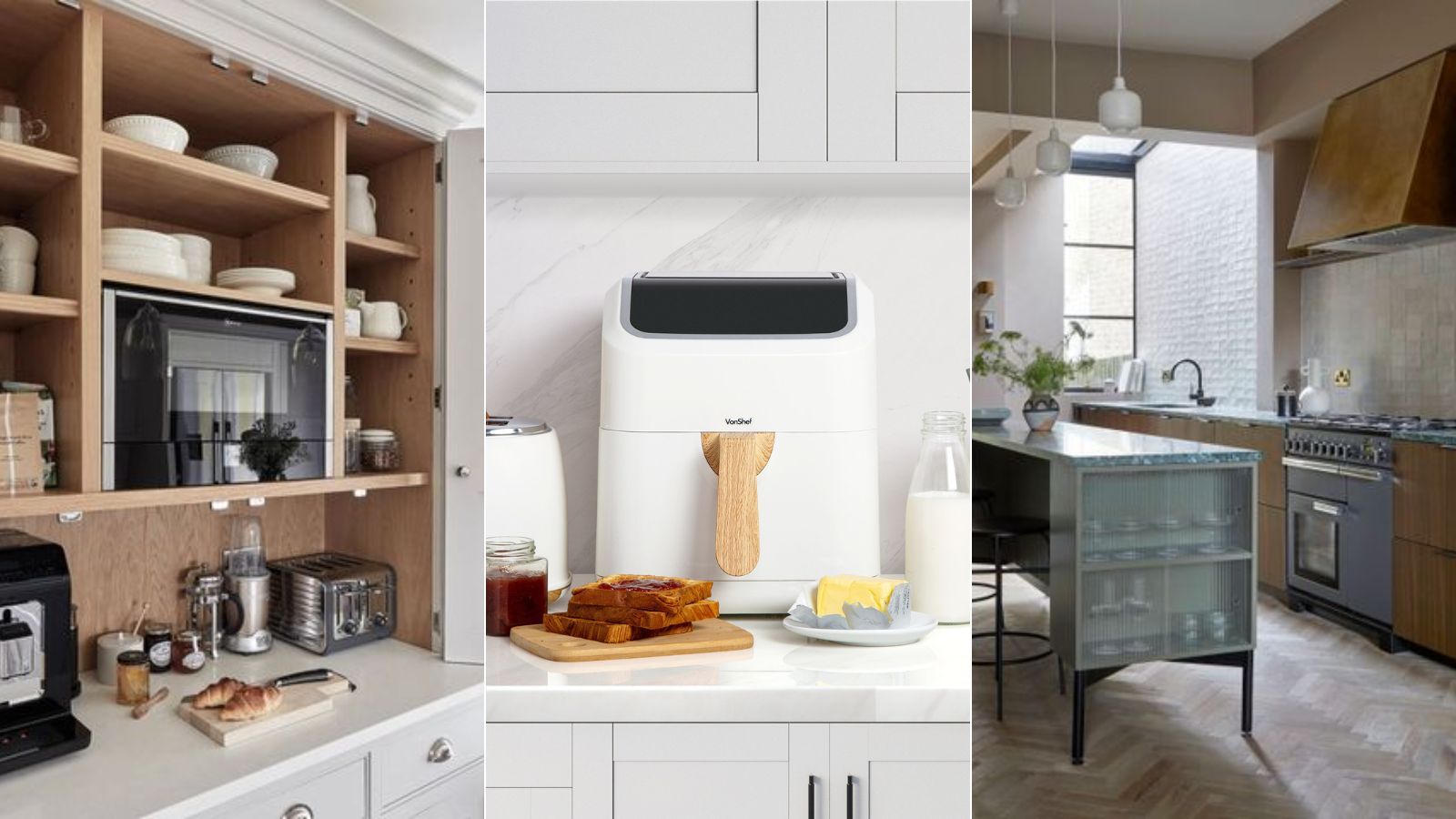 How to conceal an air fryer in a kitchen: 6 practical ideas