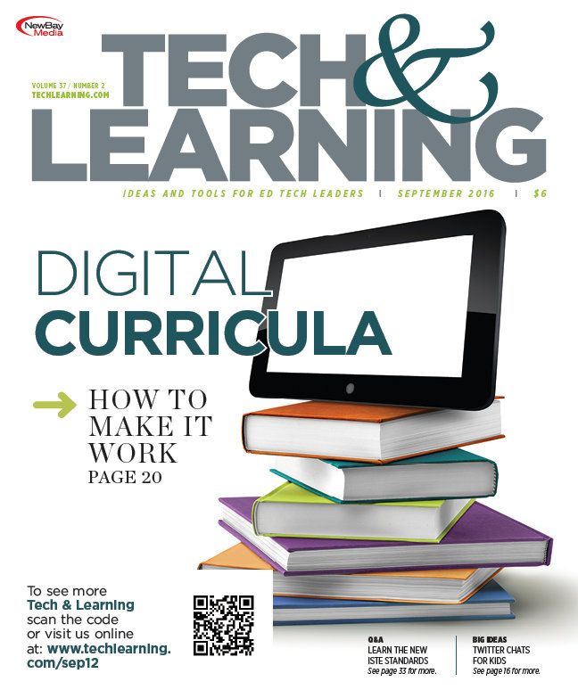 Tech&Learning's September 2016 Table Of Contents | Tech & Learning