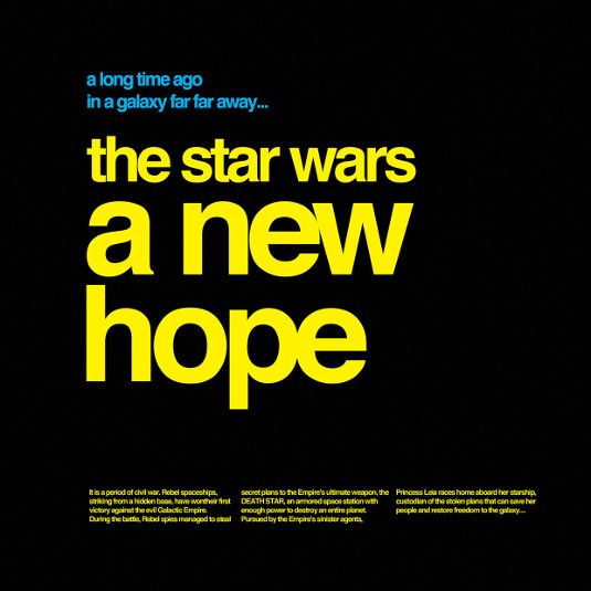 You'll love this typographic take on the original Star Wars | Creative Bloq