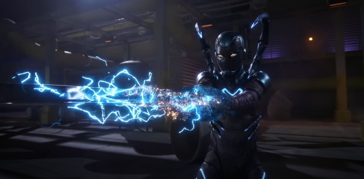Watch DC's 'Blue Beetle' blast into space in epic 1st trailer (video ...