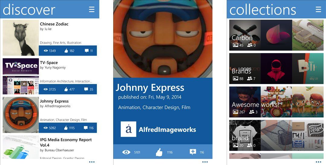 Be brings Behance to Windows Phone in a beautiful app | Windows Central