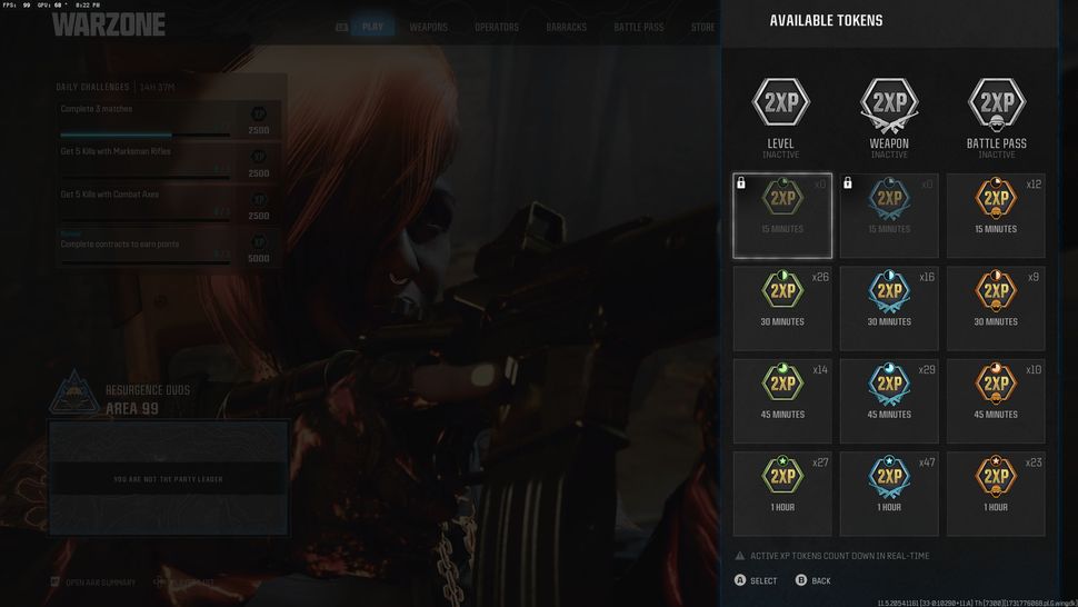 Call of Duty: Black Ops 6 made double XP tokens from previous games ...