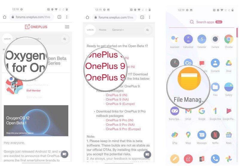 How to install OxygenOS 12 (Android 12) on your OnePlus phone right now ...