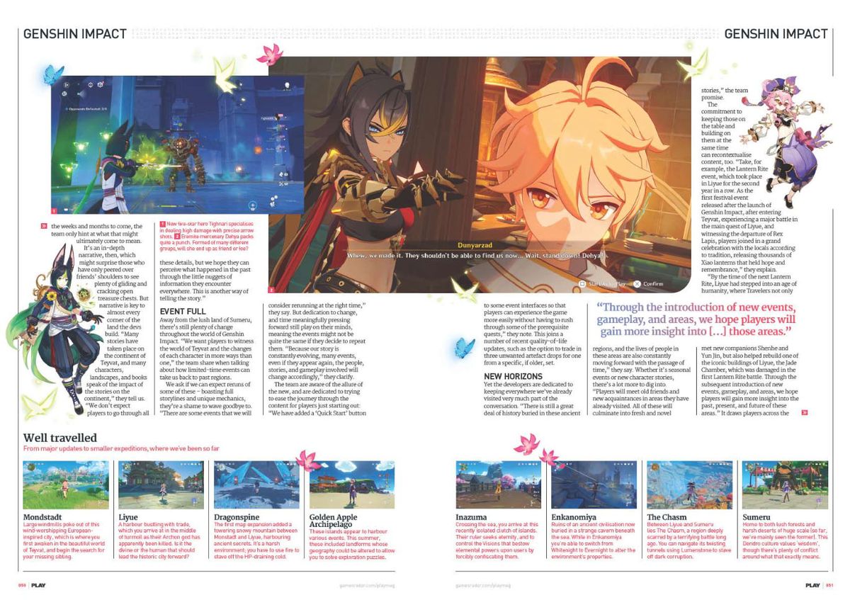 Genshin Impact blooms onto PLAY’s newest cover | GamesRadar+