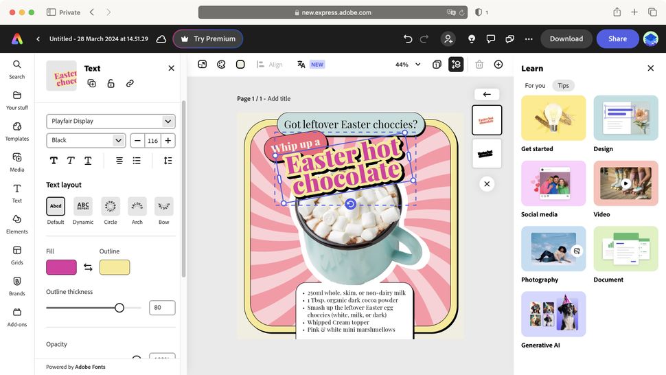 Adobe Express (2025) review | TechRadar