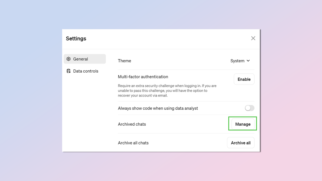 OpenAI lets you archive conversations in ChatGPT — here's how | Tom's Guide