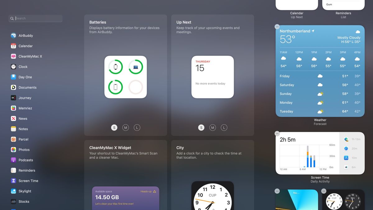 How to edit and add widgets in macOS Big Sur | TechRadar