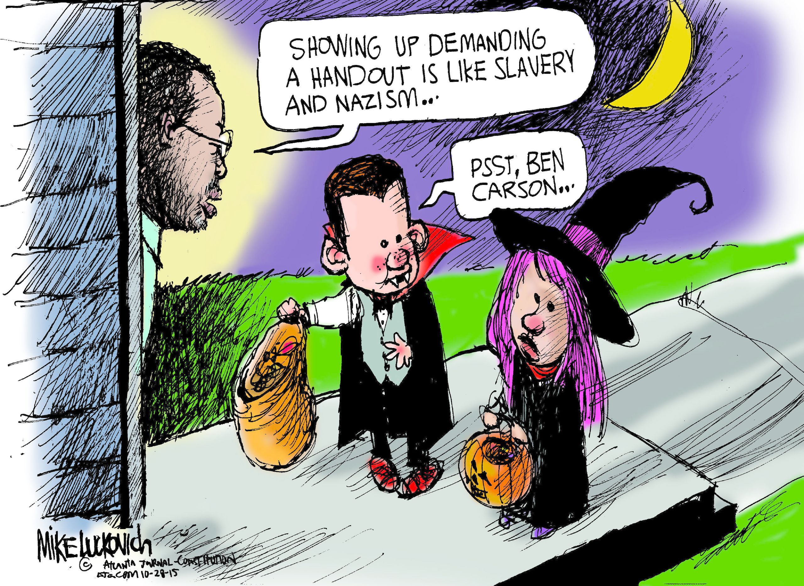 Political cartoon U.S. Ben Carson Halloween | The Week