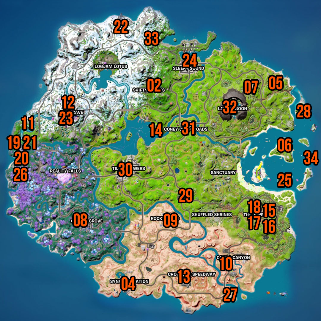 Fortnite Characters locations in Season 4 | GamesRadar+