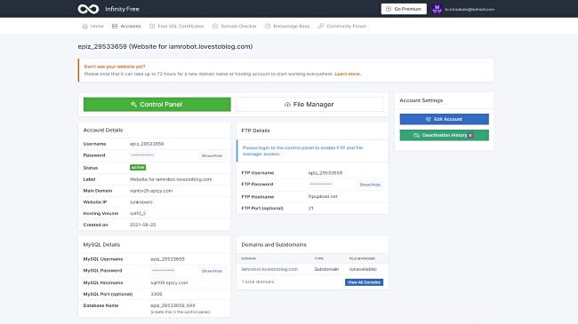 InfinityFree web hosting review | TechRadar