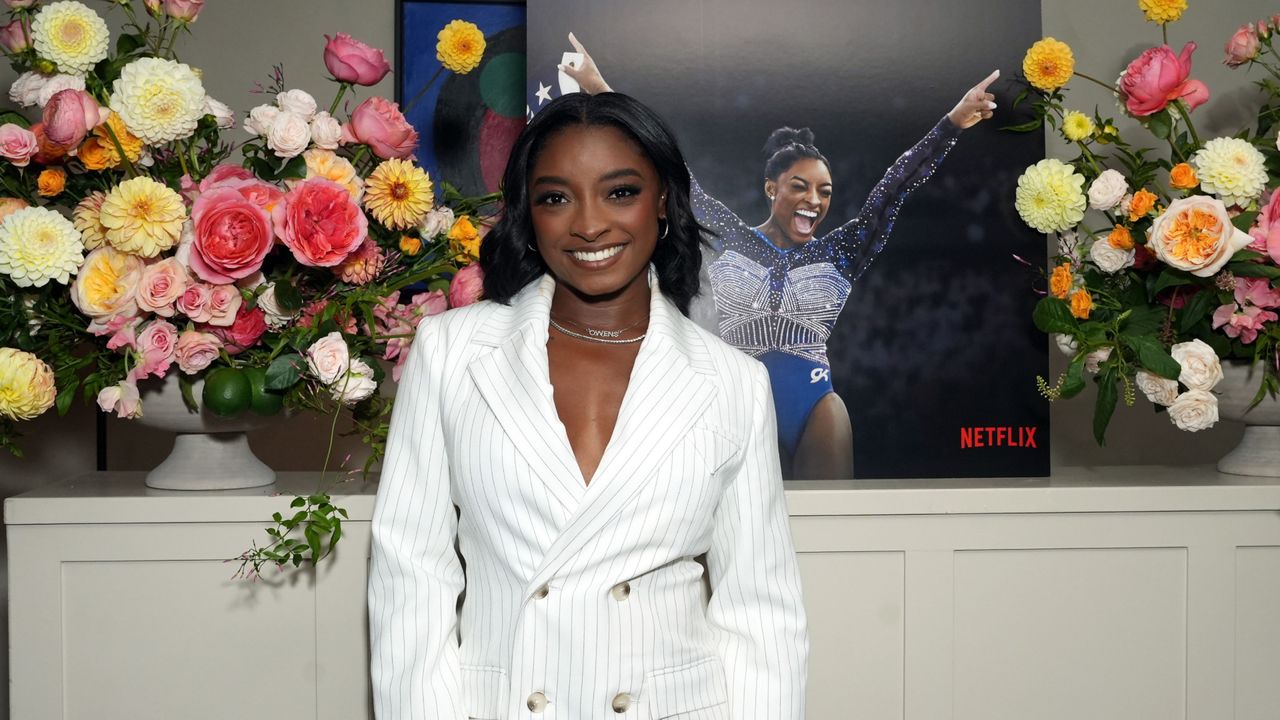 Simone Biles’s Polka Dot Nails Are Fall's Hottest Mani Trend | Marie Claire