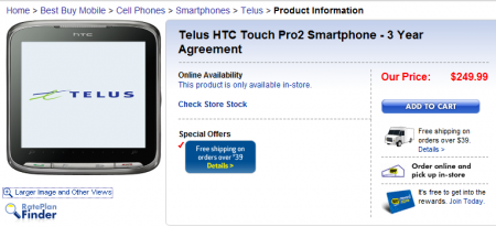 Portly Telus Touch Pro 2 available at Best Buy | Windows Central