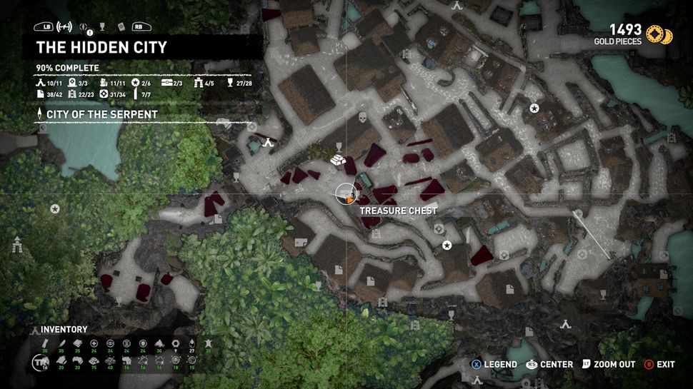 The Hidden City relics, map and backpack locations - Complete Shadow of ...