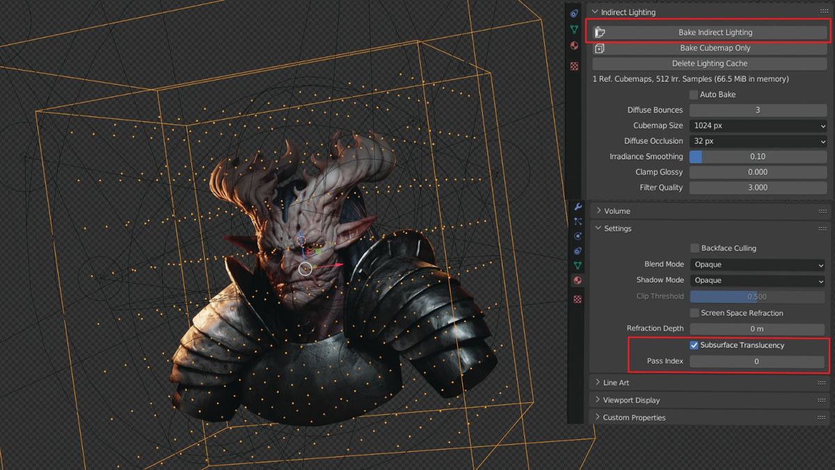 How to sculpt and texture a demonic bust in Blender and Substance 3D ...