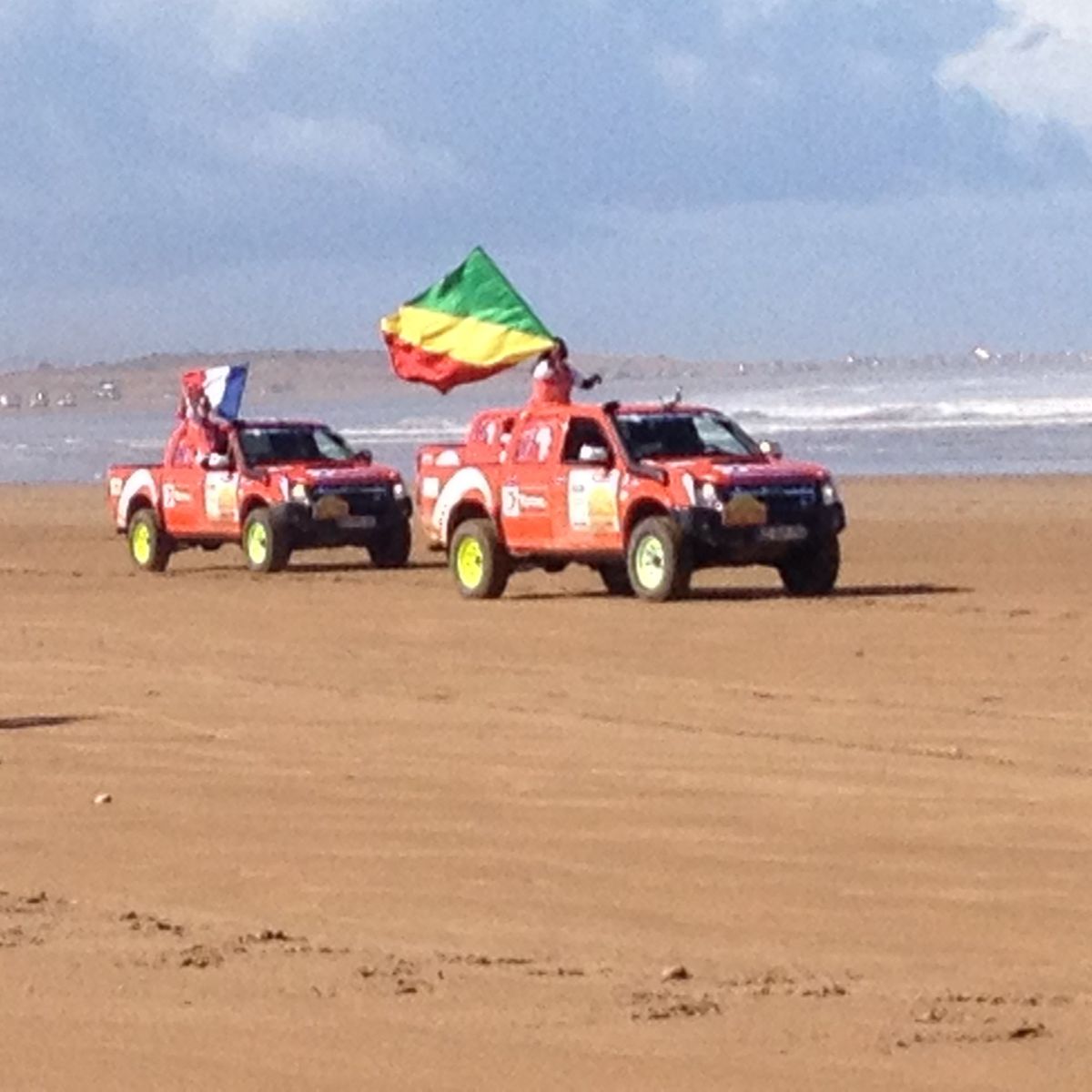 Gazelles Rally Across Sahara Desert - Finish Line and Celebration ...