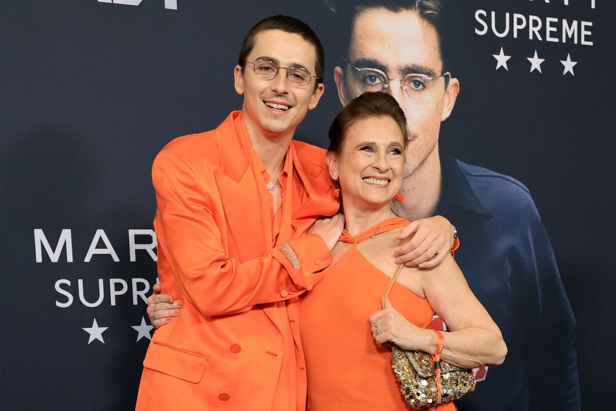 Timothée Chalamet Adorably Rocked Orange On The Marty Supreme Red ...