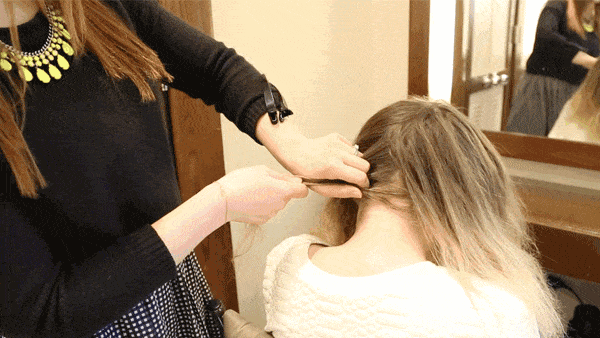 How I Got Drew Barrymore's Messy Crown Braid, in GIFs | Marie Claire
