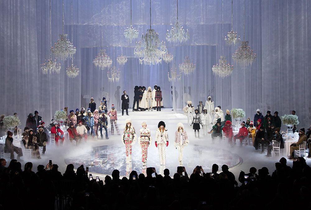 Let it snow: Moncler Grenoble hosts a winter ball for its A/W 2017 show ...