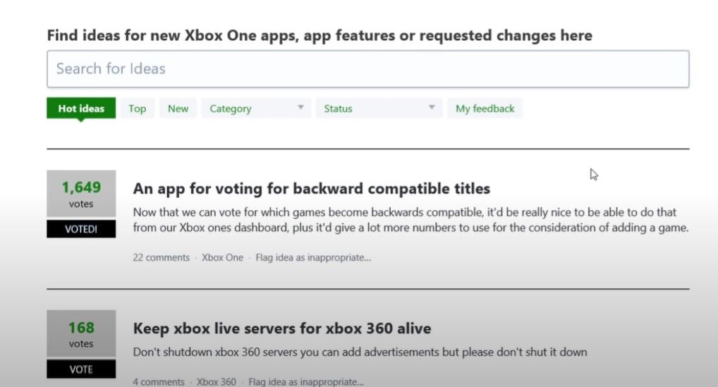Why Microsoft should revive the killed Xbox Ideas UserVoice service ...