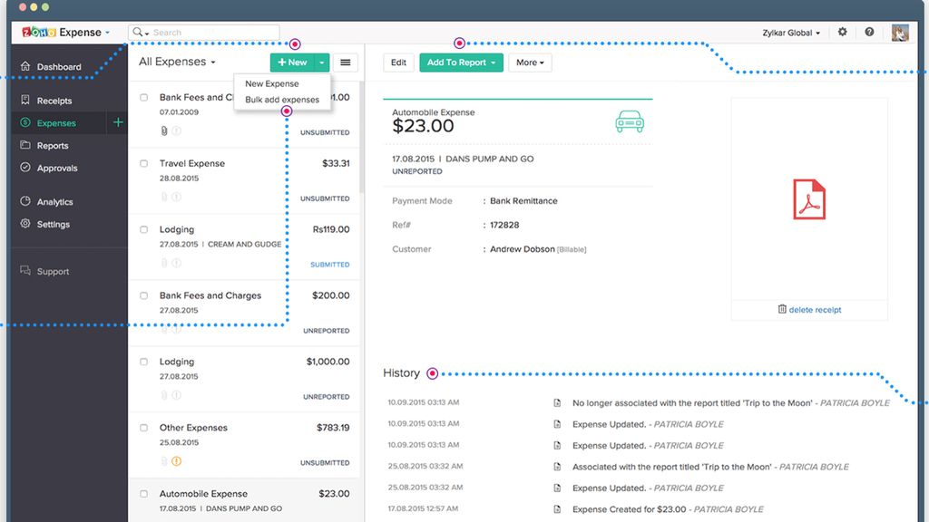 Zoho Expense | TechRadar